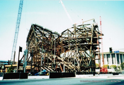ArchCore: Disney Concert Hall Under Construction :: Los Angeles, CA